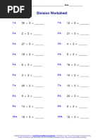 1st Grade Division Worksheet 1 | PDF