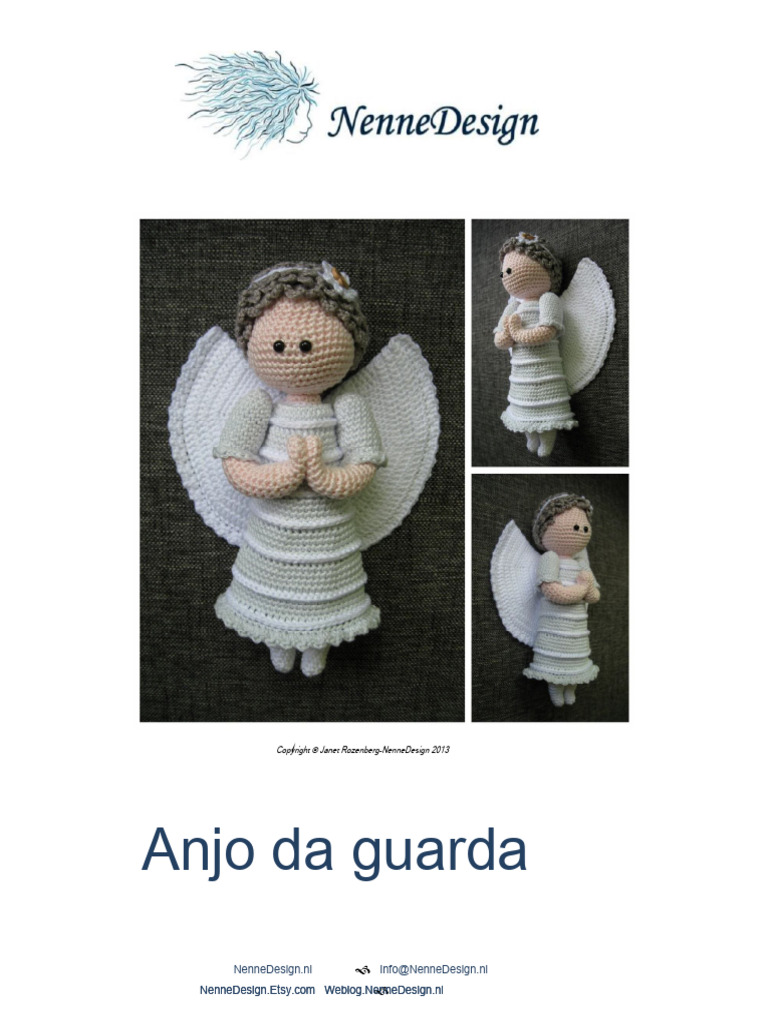 Anjo Da Guarda - PDF Versão 1 | PDF | Crochê | Cordoaria