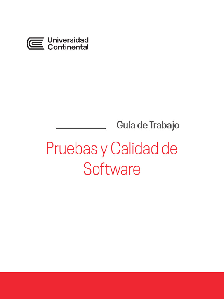 Pruebas y Calidad de Software | PDF | Software | Software de la aplicacion