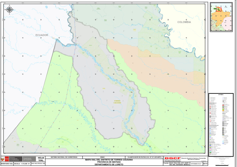 Mapa Vial de Torres Causana, Loreto | PDF