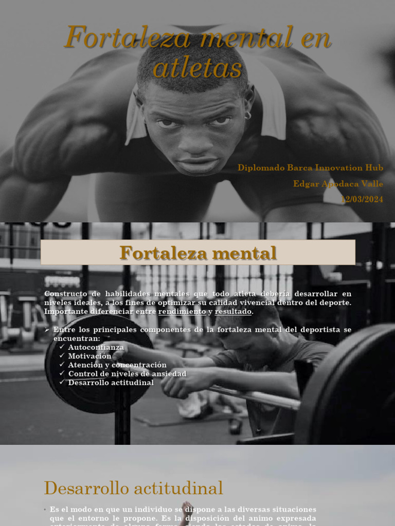 Actividad M3 - Fortaleza Mental en Atletas | PDF | Las emociones | Atención