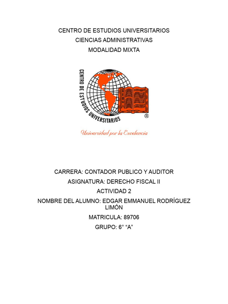 Edgar Emmanuel RDZ Limon Act 2 | PDF | Pensión | Estatuto de limitaciones