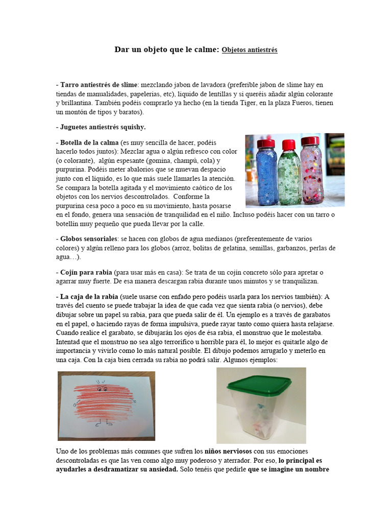Objetos que calmen | PDF | Sicología