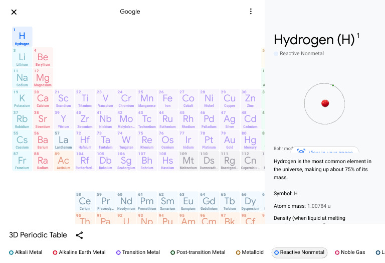 3D Periodic Table | PDF | Chlorine | Metals