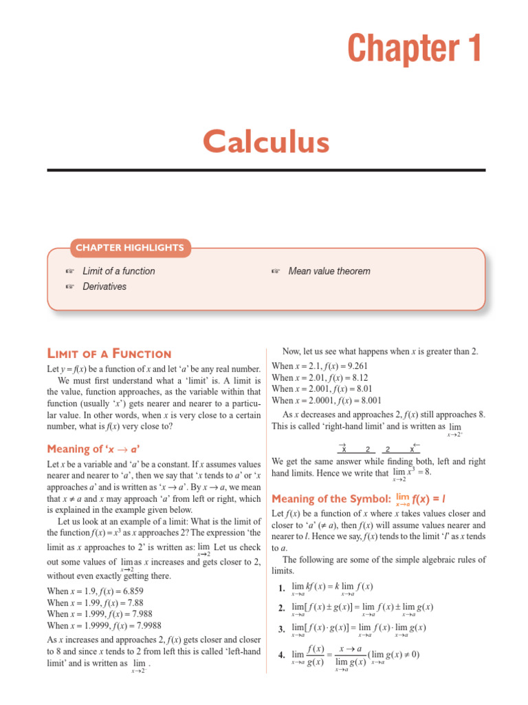 Maths Calculus Gate | PDF | Limit (Mathematics) | Derivative
