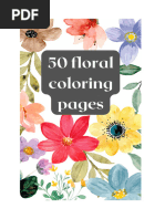 Botanical Flowers Coloring Book | PDF