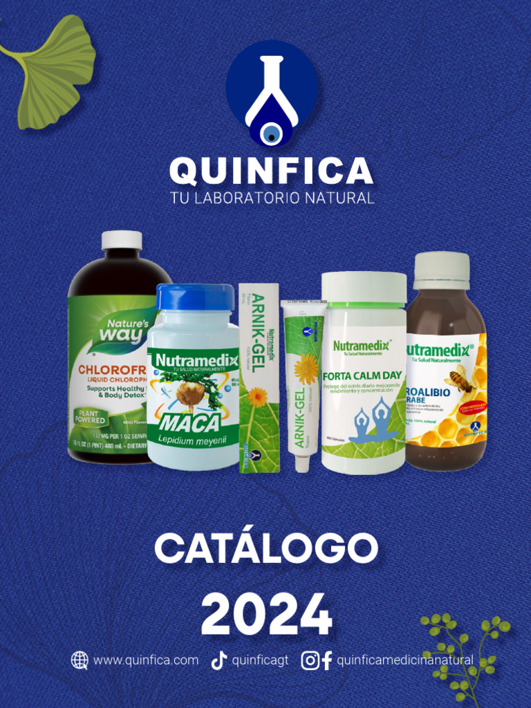 Quinfica Catalogo 2024 - Precio Publico | PDF | Vitamina D | Antioxidante