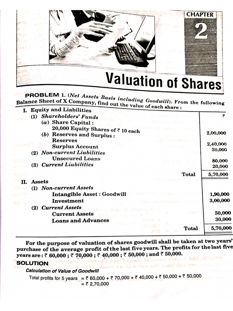 Valuation of Shares | PDF