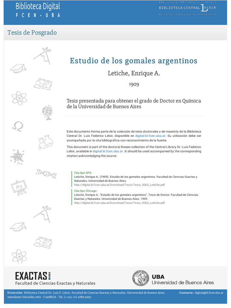 Tesis n0063 Letiche | PDF | Caucho natural | Arboles