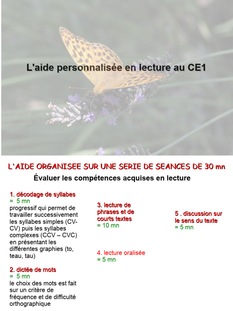 Aide Et Lecture CE1 | PDF | Syllabe | Linguistique
