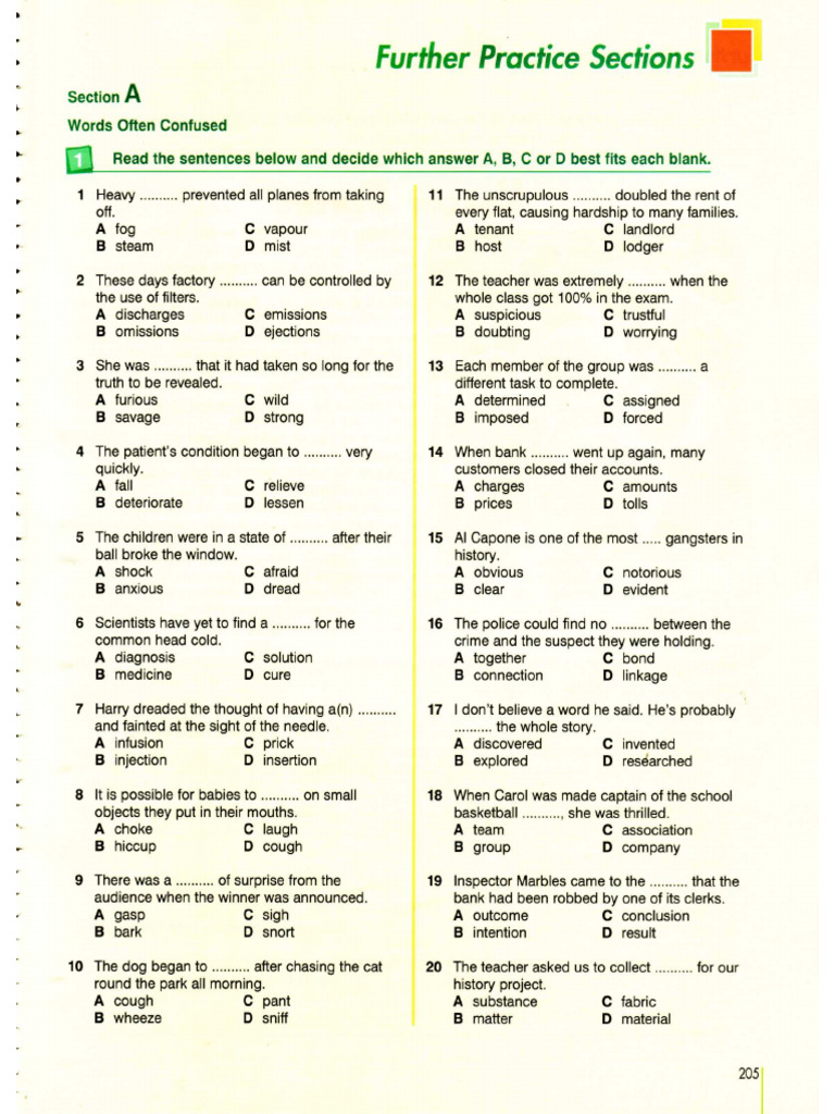 FCE 1 - Further Practice | PDF