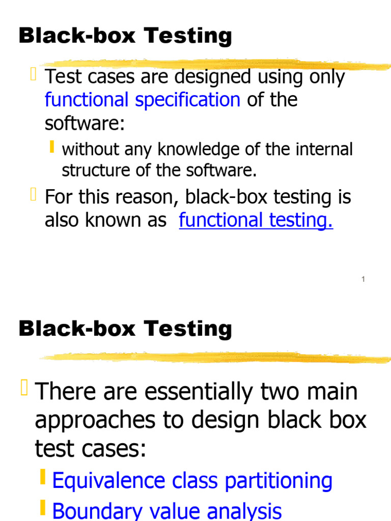 5.black Box Testing and Levels of Testing | PDF | Computer Engineering ...
