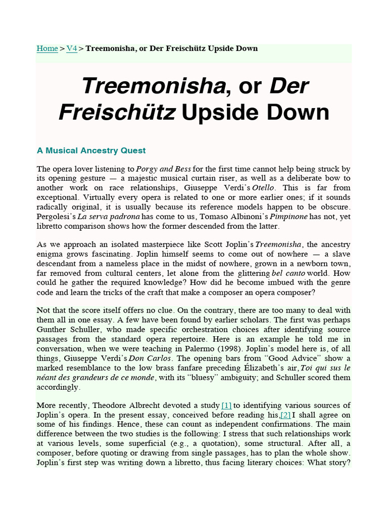 Treemonisha | PDF | Art