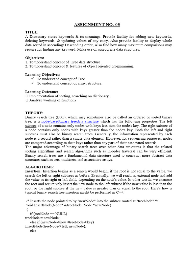 Dsal Ass5 Writeup Pdf Computer Programming Algorithms And Data