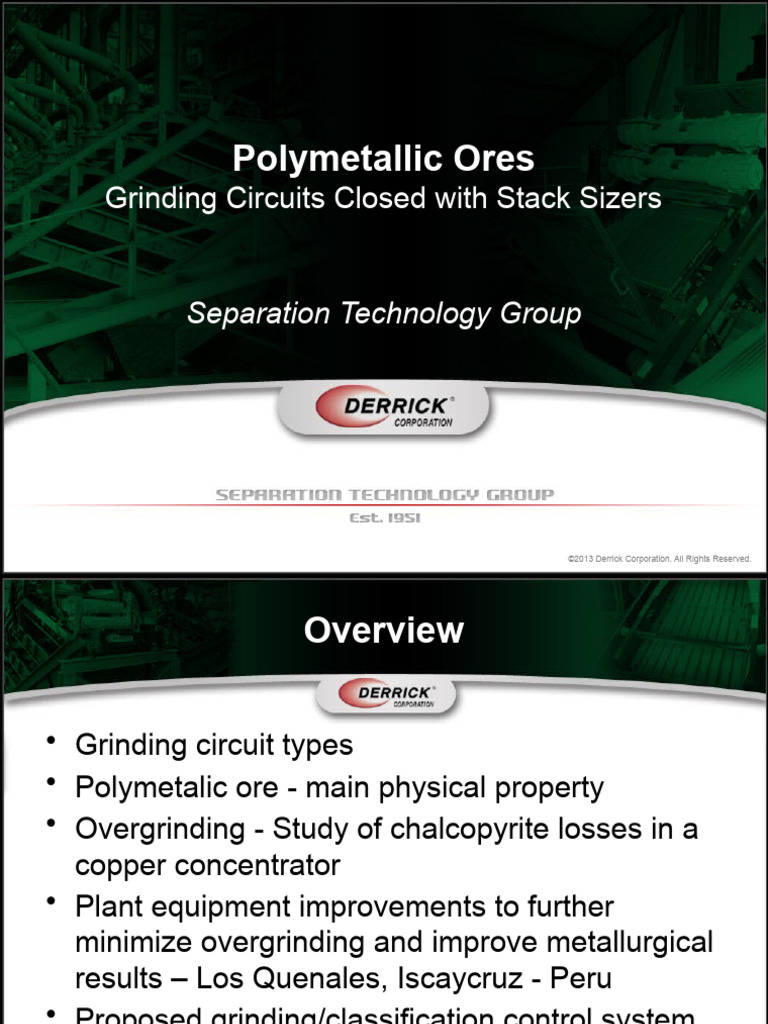 Optimizing Polymetallic Ore Grinding | PDF | Ore | Minerals