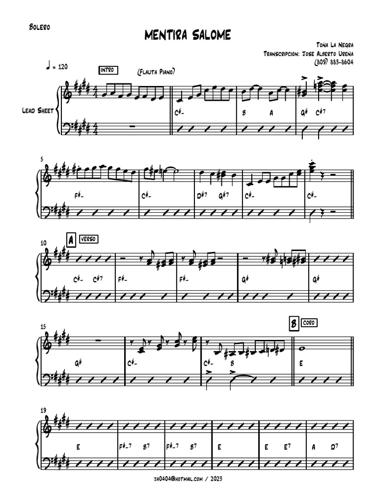 MENTIRA SALOME (C#M) | PDF