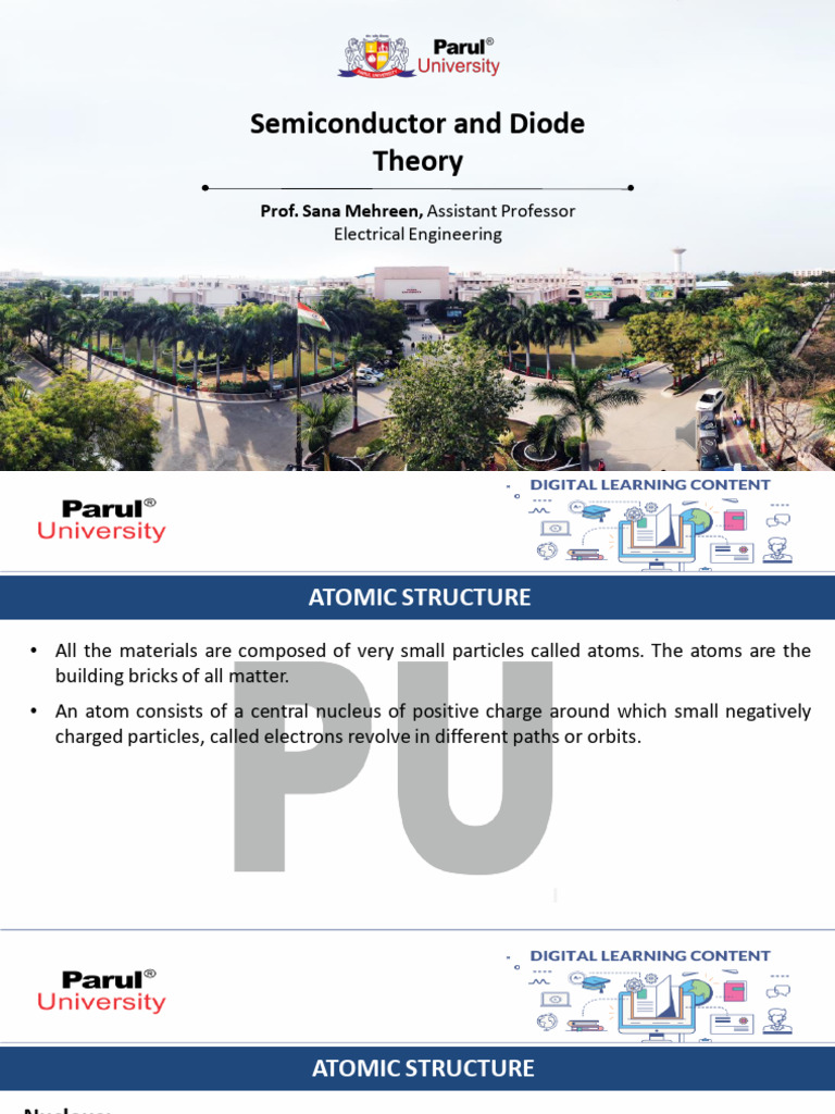 Basic Electronics - Ch-1 | PDF | P–N Junction | Semiconductors