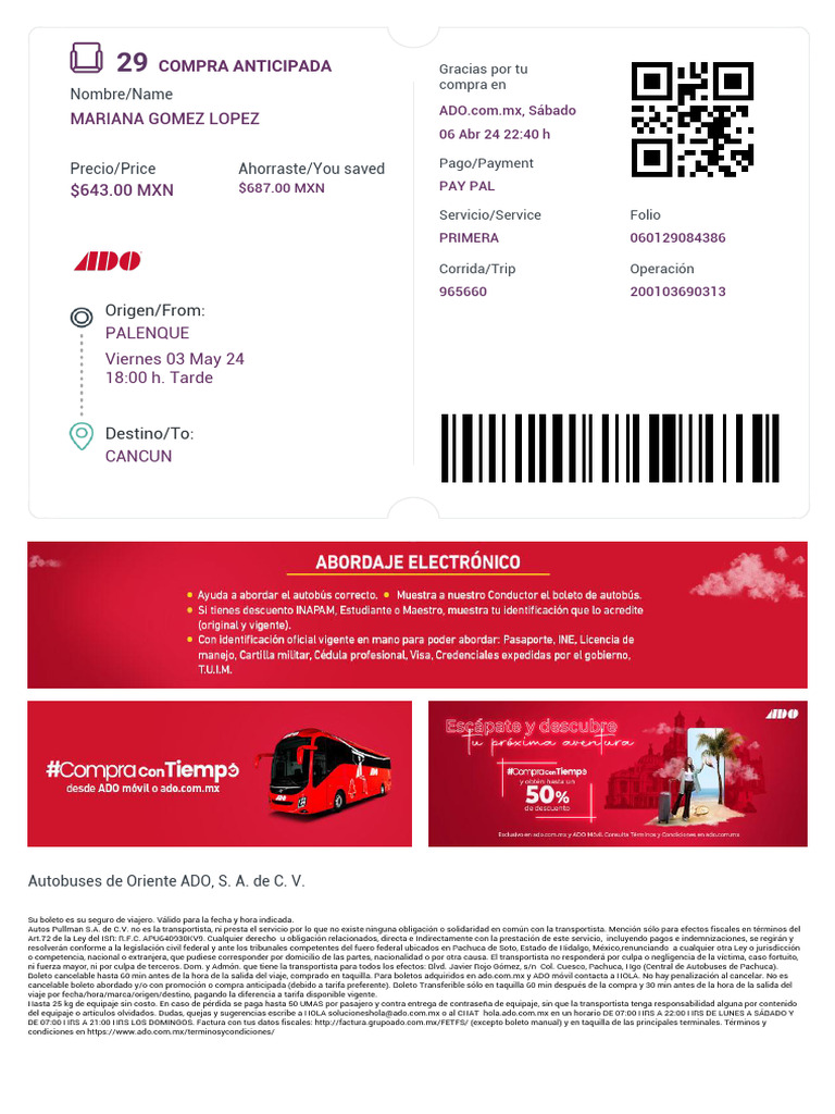 Tu Boleto ADOm | PDF