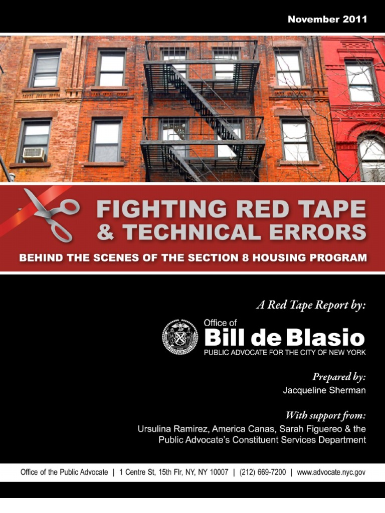 Red Tape Report: Behind The Scenes of The Section 8 Housing Program ...