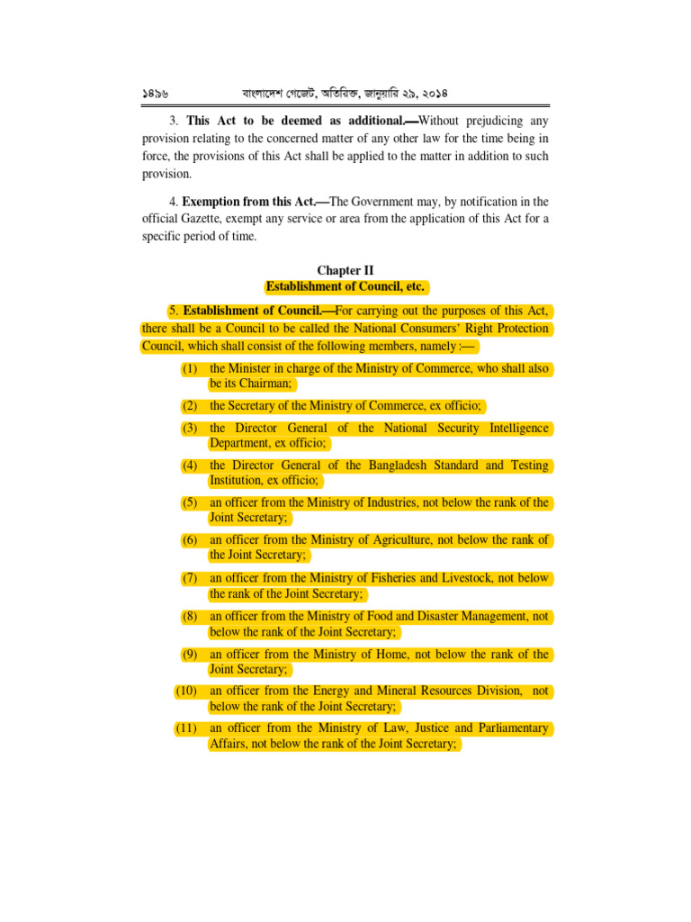 National Council Consumer Protect Act 2009 | PDF | Justice | Crime & Violence