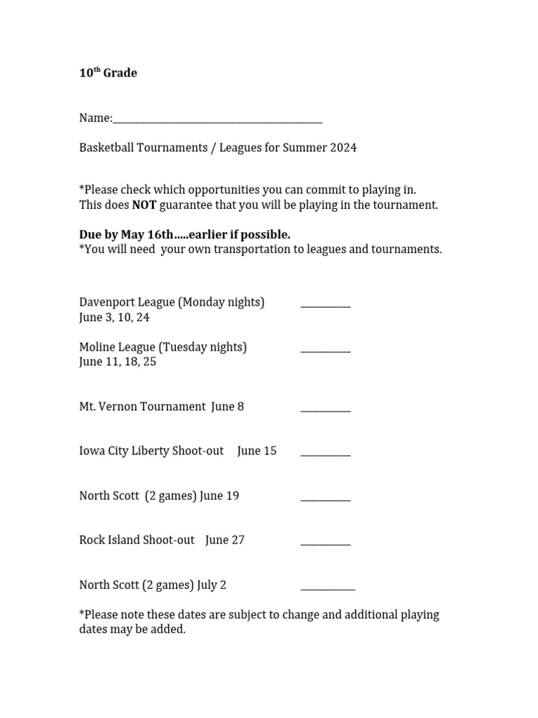 Soph Summer Commitment2024 | PDF