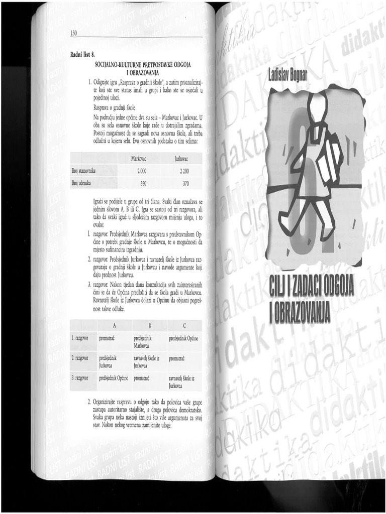 Cilj I Zadaci Odgoja I Obrazovanja | PDF