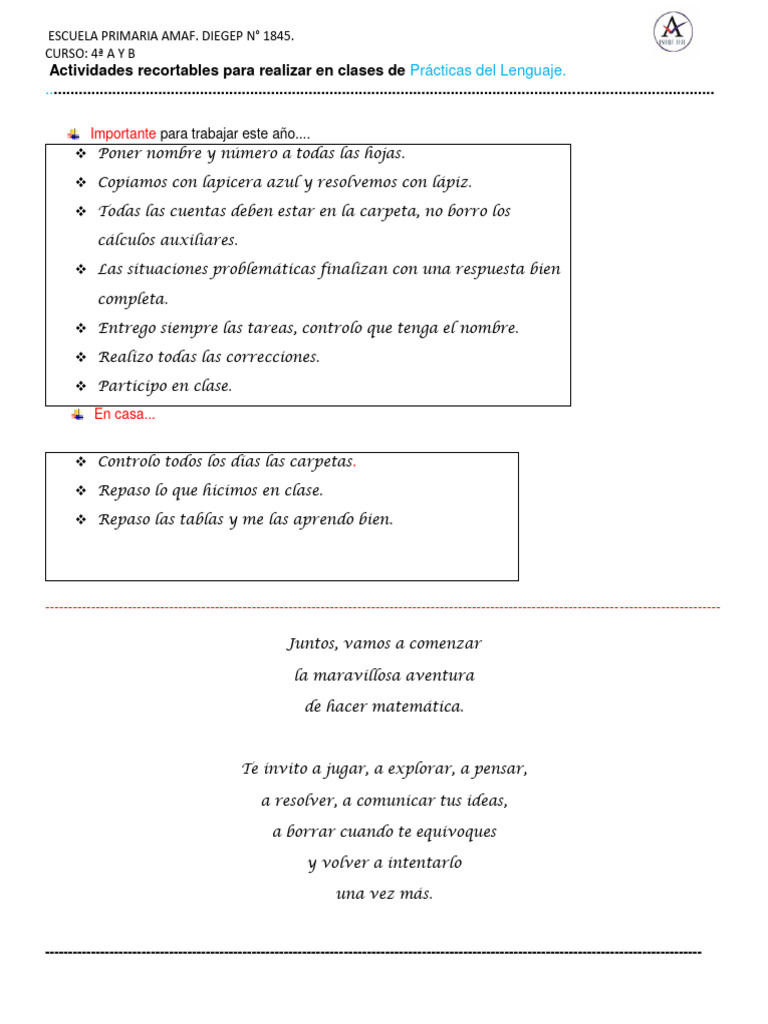 PDF #1 DE Práct. Del Leng. y Cienc. Nat. Con Material Recortable para ...