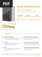 Data Sheet-144 HC - Bifacial TOPCON Dual Glass 560-590 WP | PDF | Solar ...