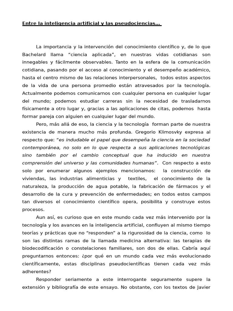 Ciencia vs Pseudociencia: Un Análisis | PDF | Conocimiento | Verdad