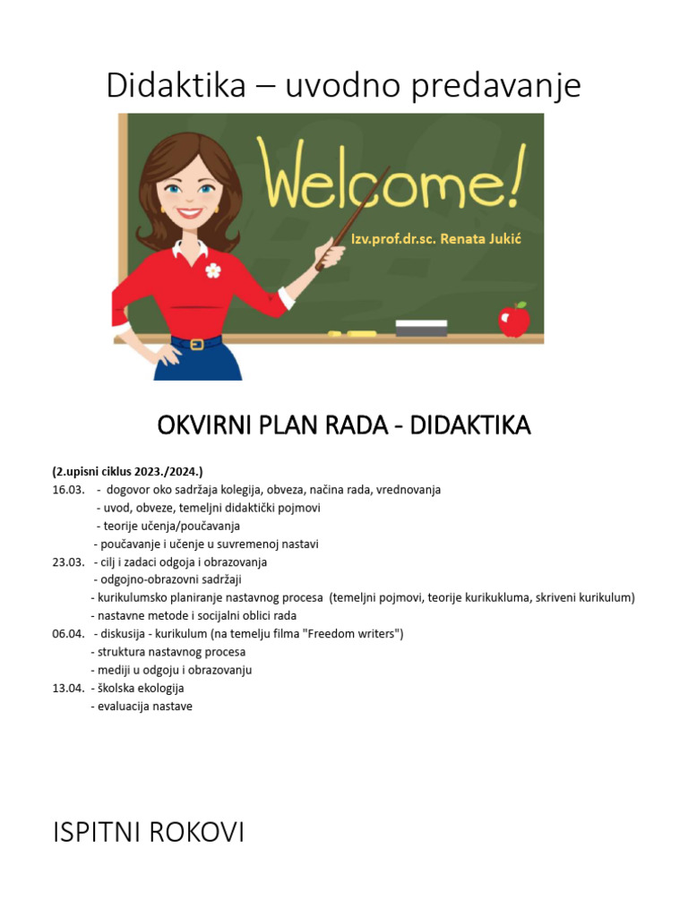 1 Didaktika Uvod | PDF