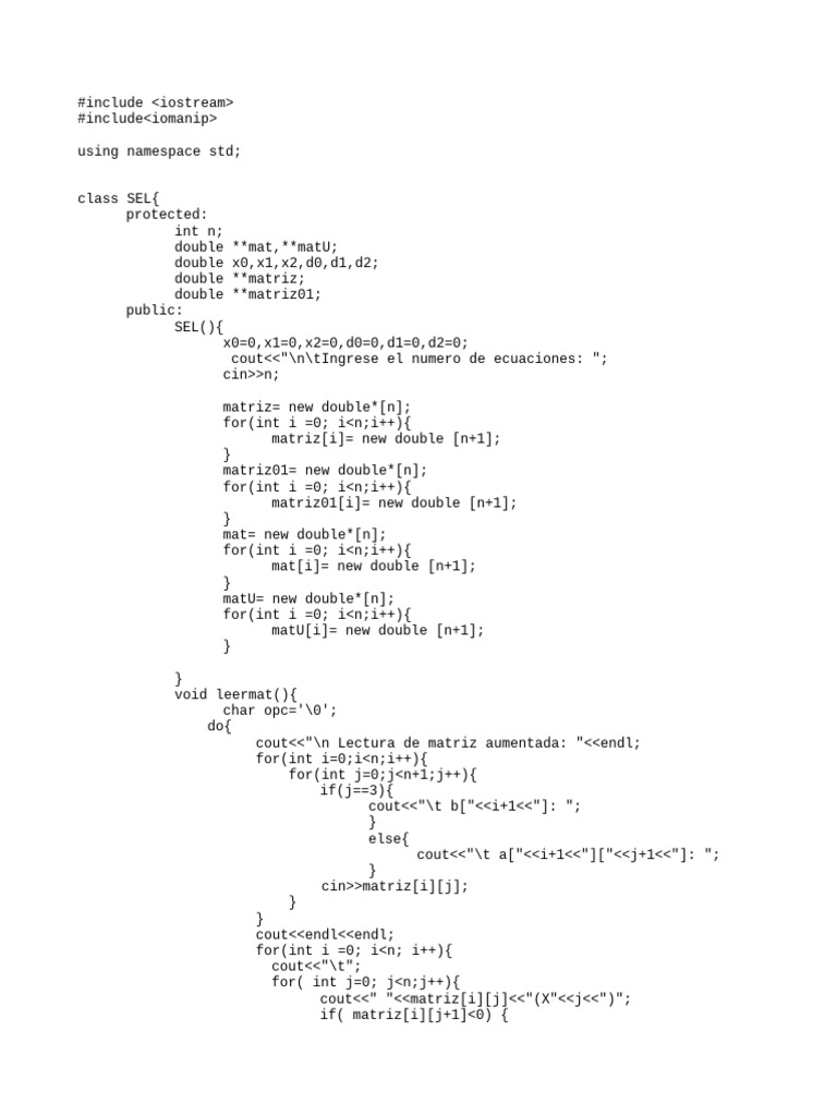 Descomposicion LU | PDF | Teaching Methods & Materials