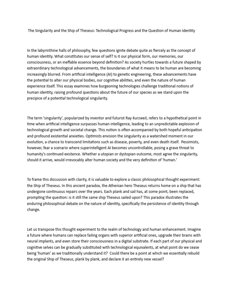 Singularity | PDF | Technological Singularity | Transhumanism