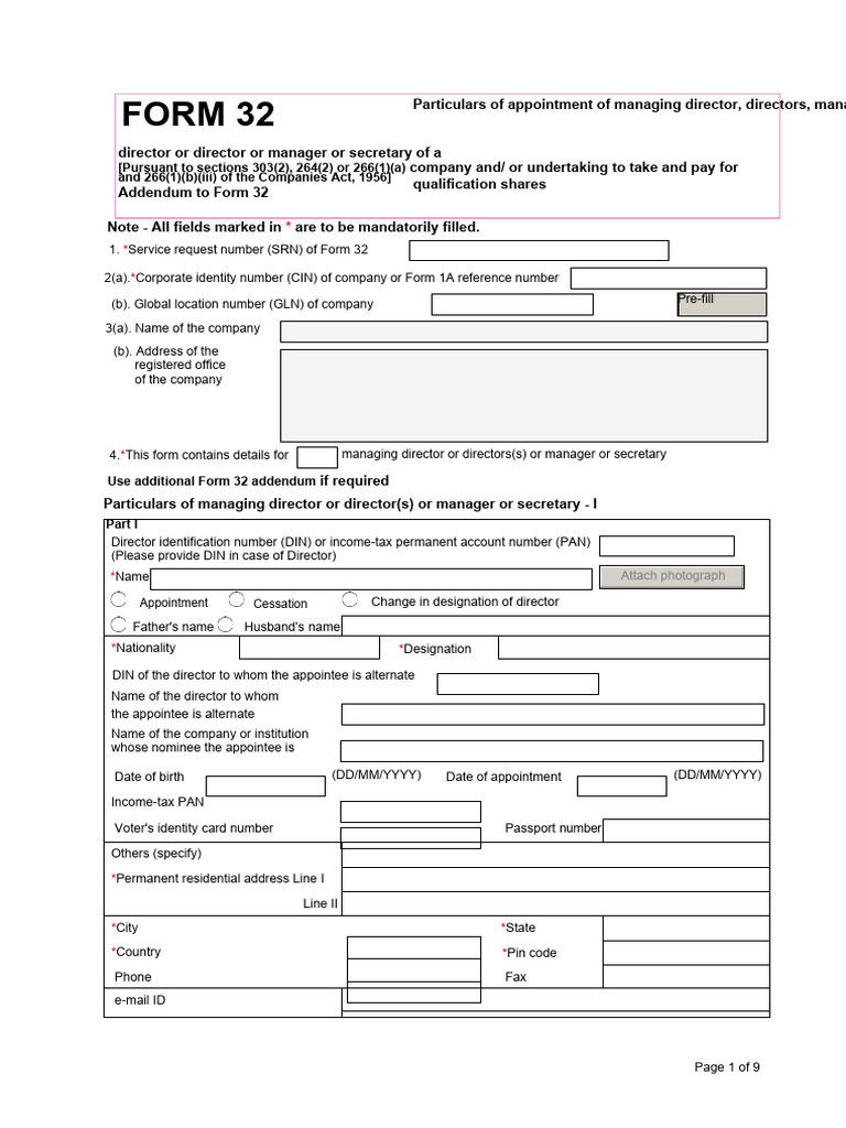 76 - Particulars of Appointment of Managing Director, Directors ...