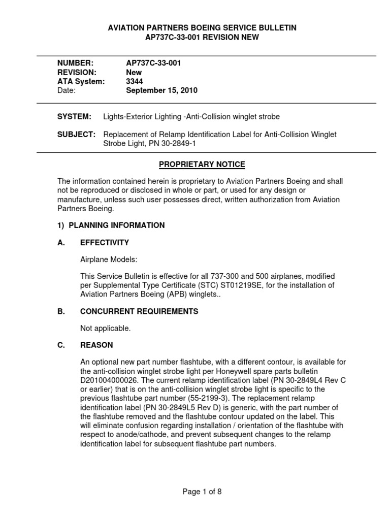 AP737C-33-001 (-) Replacement of Relamp Identification Label For Anti ...