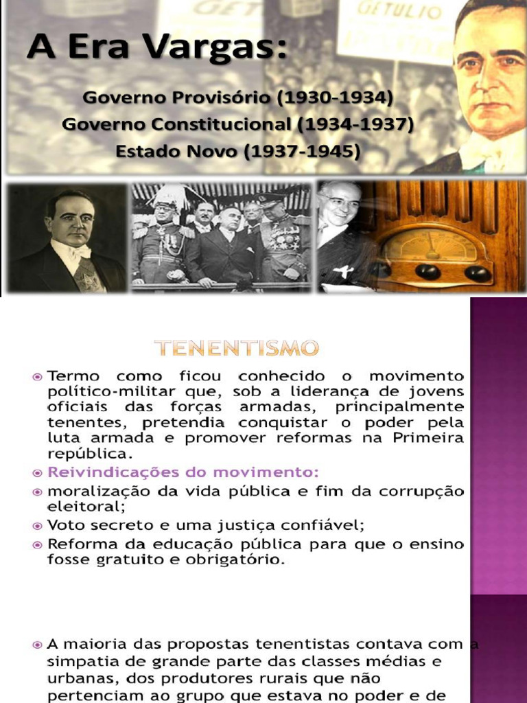 Slide - Cap. 6 - Era Vargas | PDF