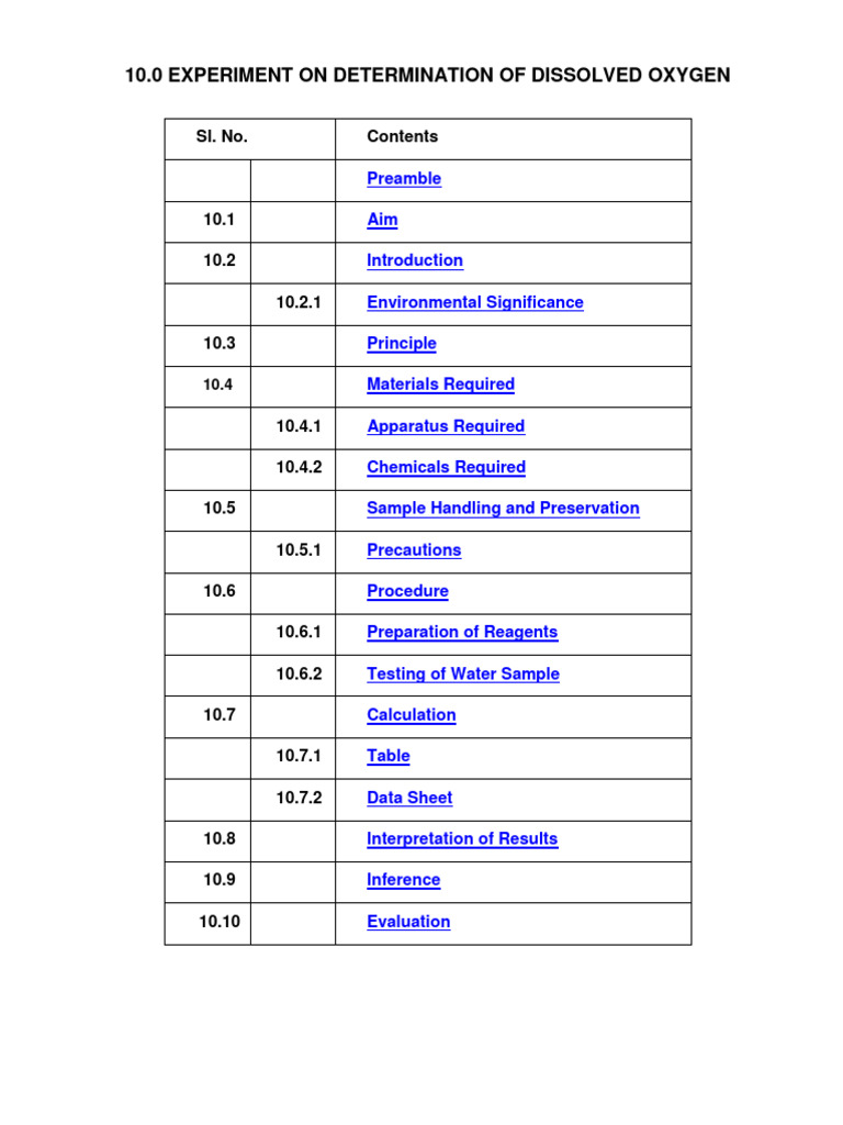 DISSOLVED OXYGEN Exp10 - PDF | PDF | Titration | Chemistry