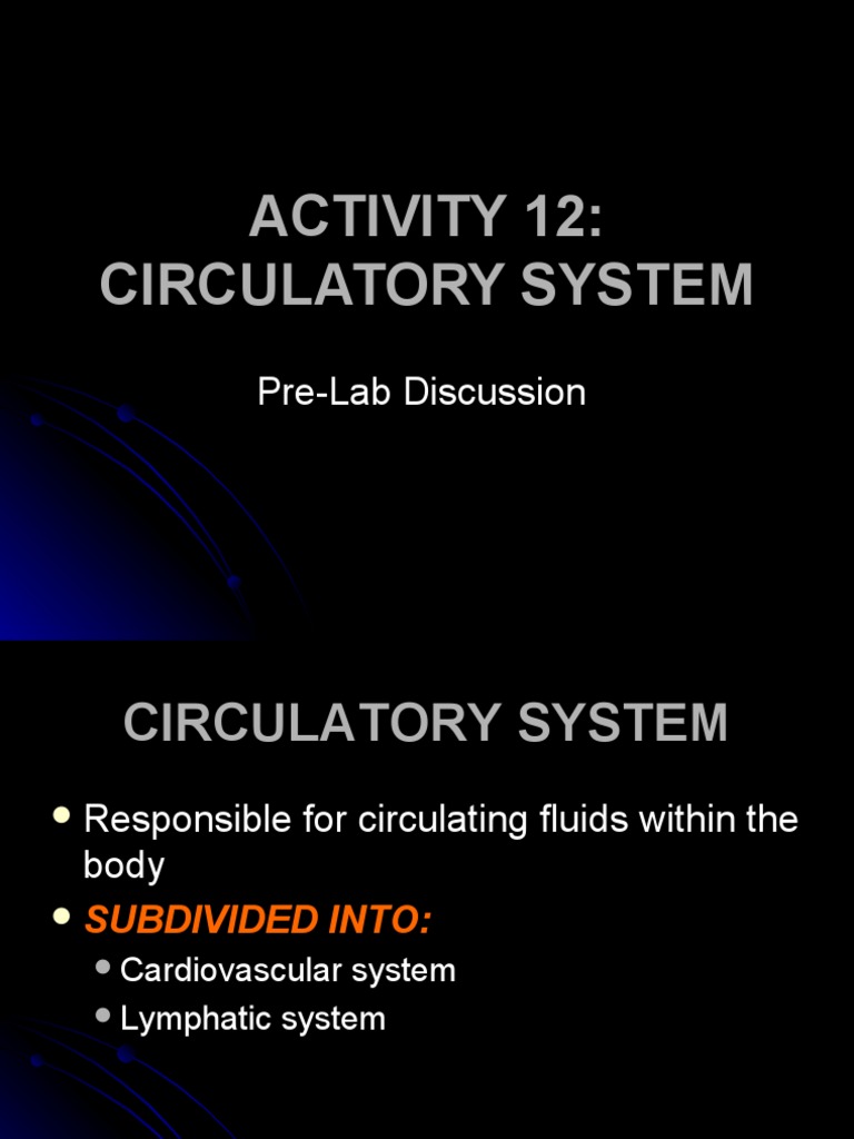 Activity 12 - Prelab CV System | PDF | Wellness