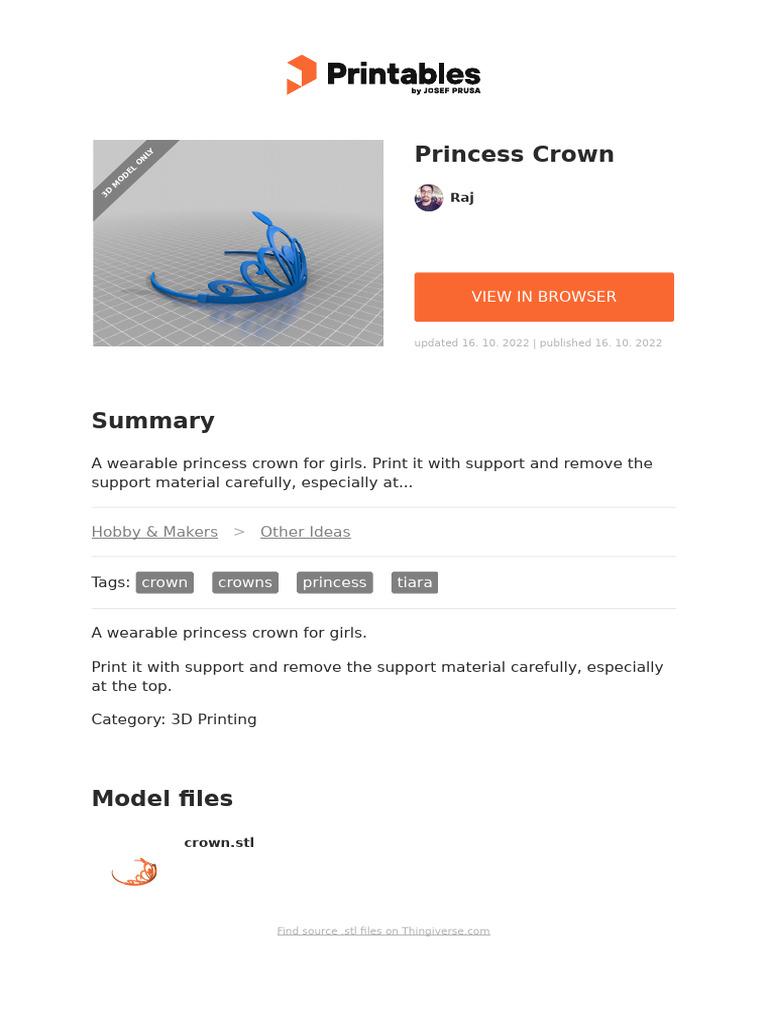 Princess Crown | PDF