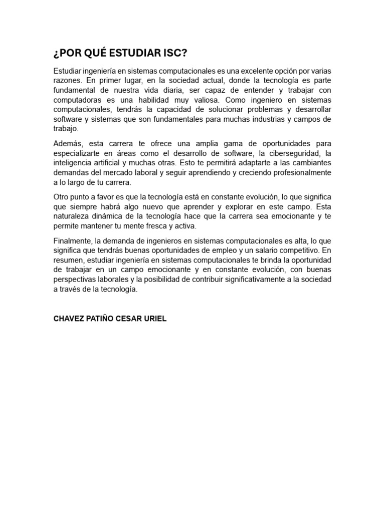 Por Que Isc Cpcu | PDF | Crecimiento personal y profesional | Negocios