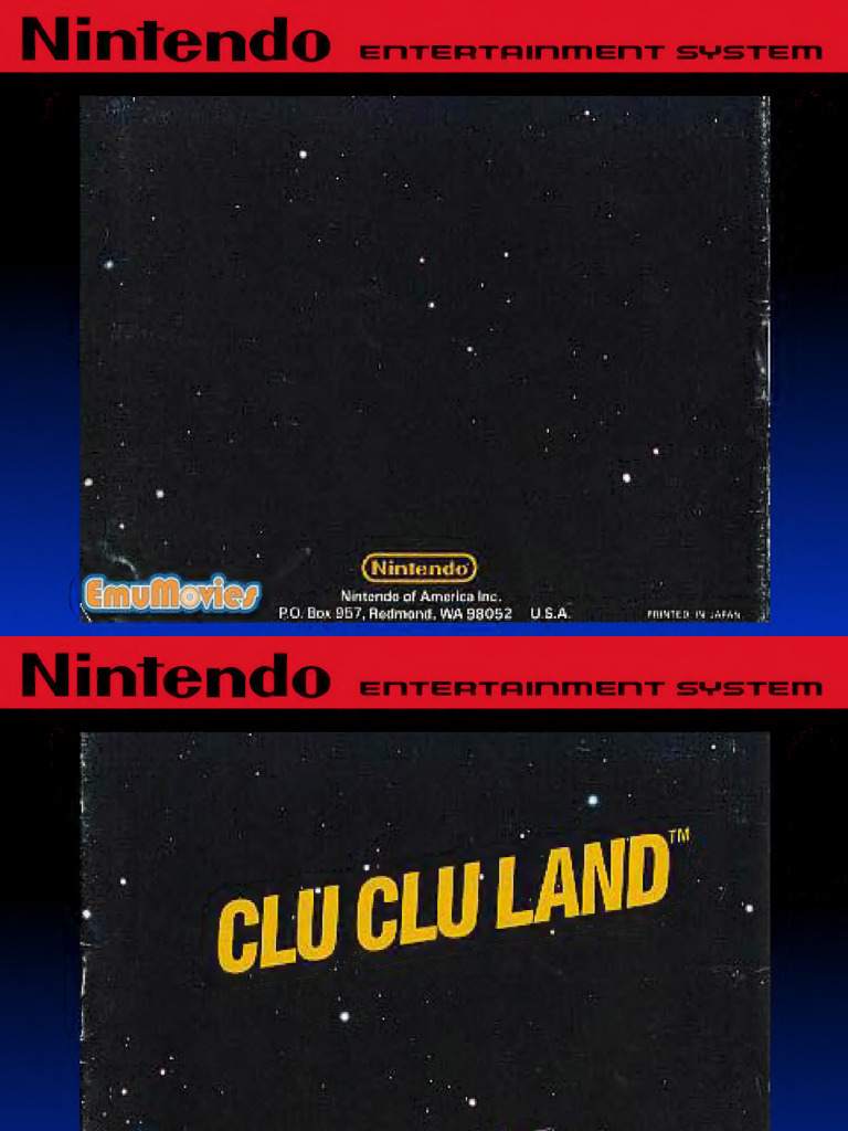 Clu Clu Land (World) (C36a135a) - Text | PDF | Nintendo