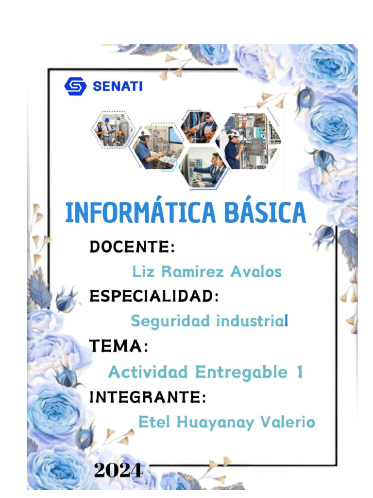 ACTIVIDAD ENTREGABLE 1 - Informatica Senati | PDF