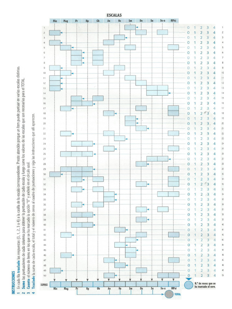 LSB 50 Hoja de Corrección | PDF