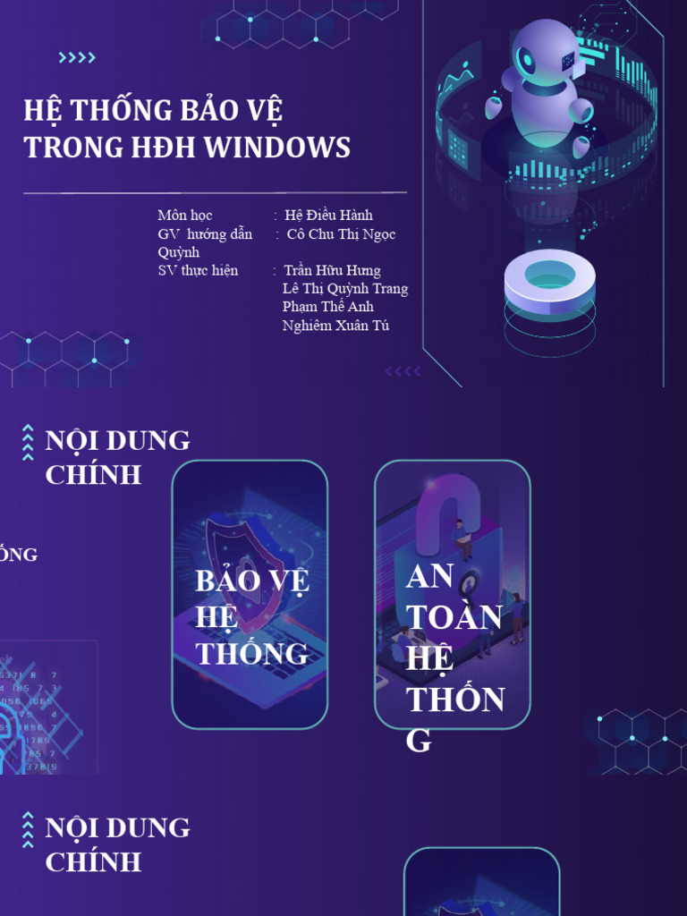 NHÓM 1 - HỆ THỐNG BẢO VỆ HDH WINDOWS | PDF