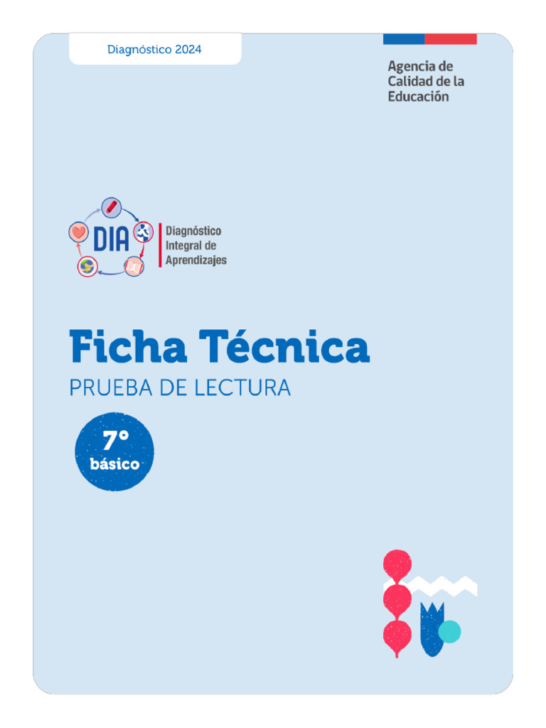 Ficha Tecnica Lectura Diagnostico 2024 7 Basico | PDF | Narración | Comprensión lectora