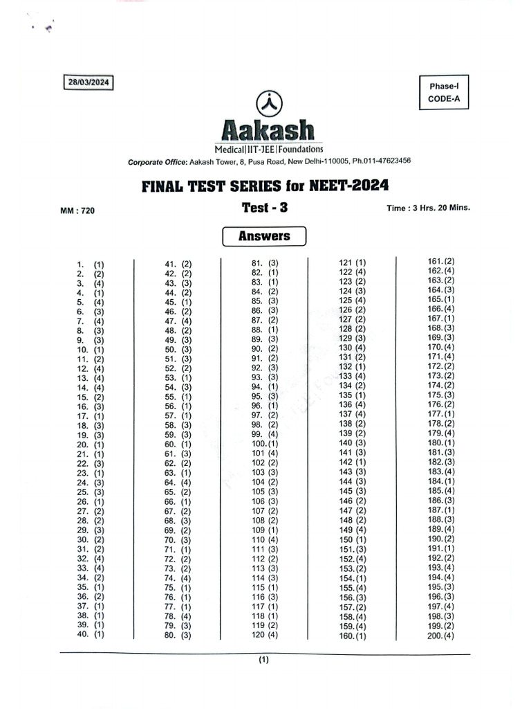 Fts Test 3 Code A Pdf