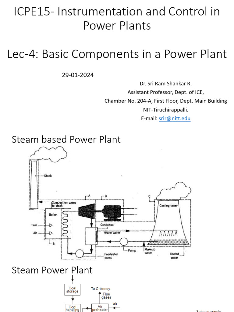 Power Plant Components Overview | PDF | Boiler | Steam