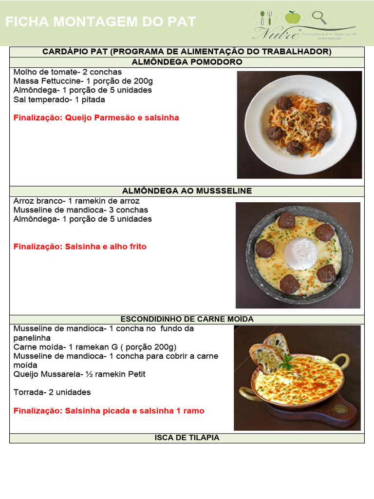 Ficha Montagem Do Pat | PDF