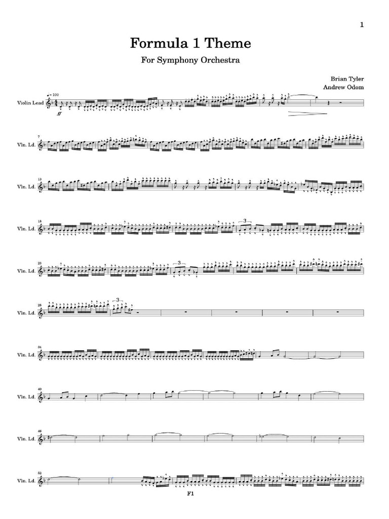 Violín Primero F1 | PDF