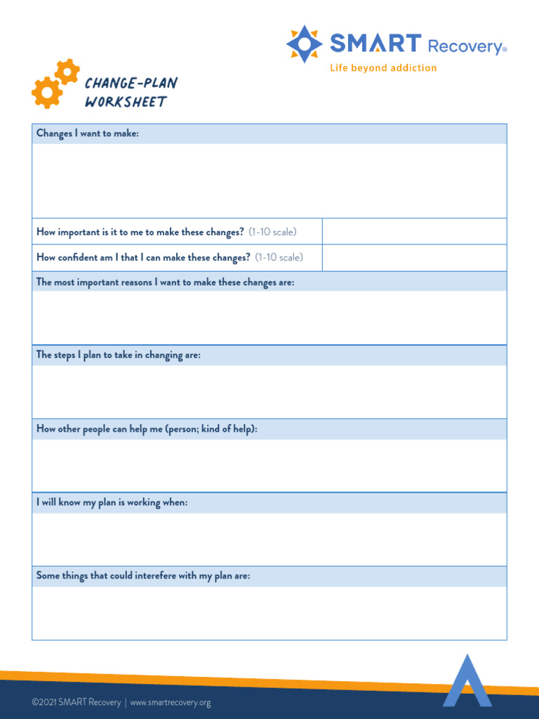 Change-Plan Worksheet Download-1 | PDF | Career & Growth