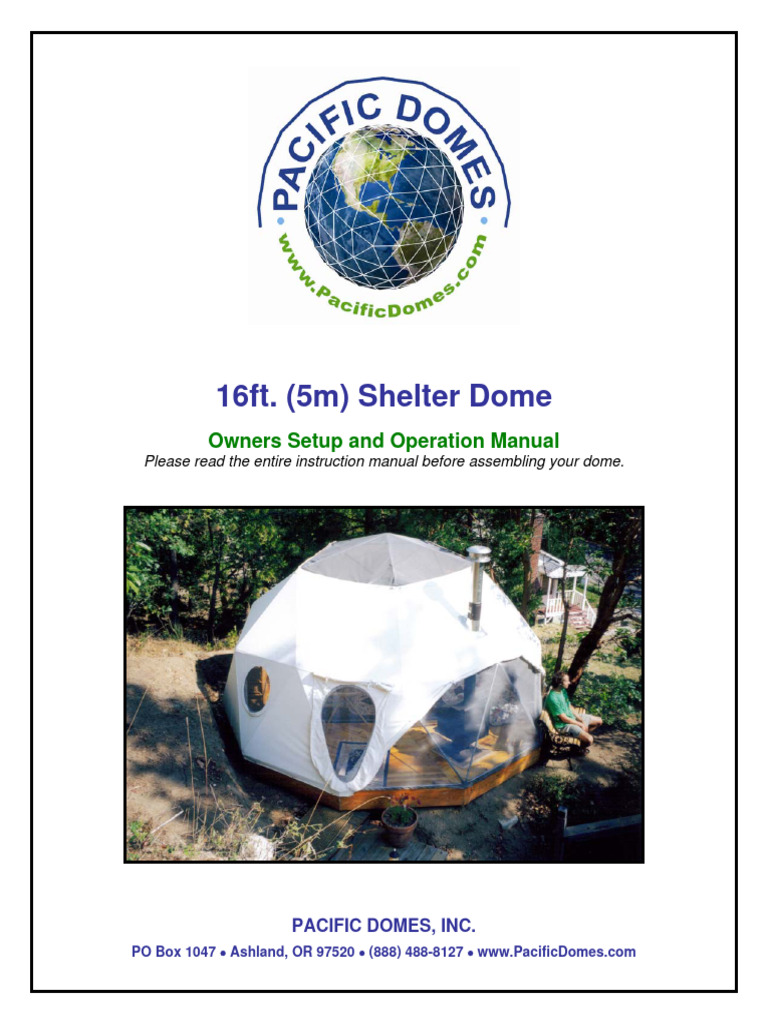 16ft Shelter Dome Setup Manual | PDF | Paint | Lightning